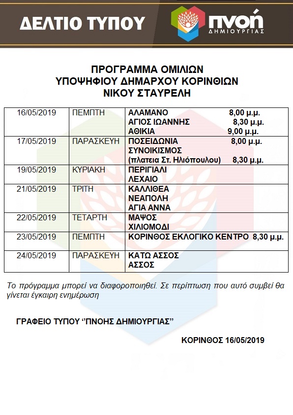 Πνοή Δημιουργίας: Νέο πρόγραμμα ομιλιών του Νίκου Σταυρέλη » loutrakiblog