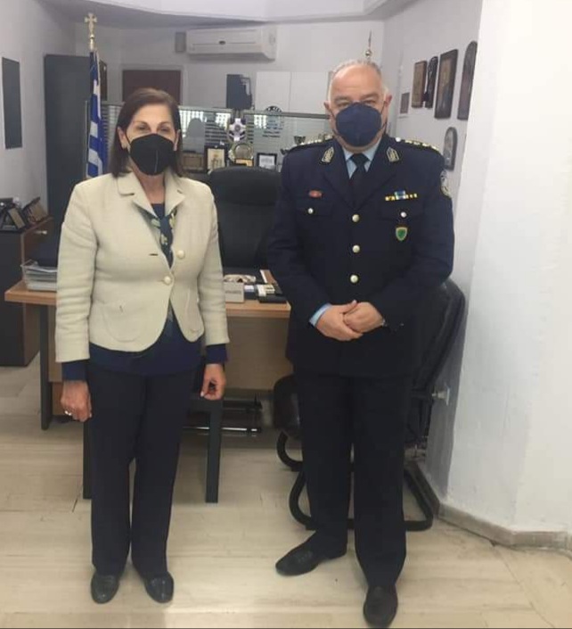 Εθιμοτυπική Επίσκεψη της Αντιπεριφερειάρχη Κορινθίας κας Αθηνάς Κόρκα ...
