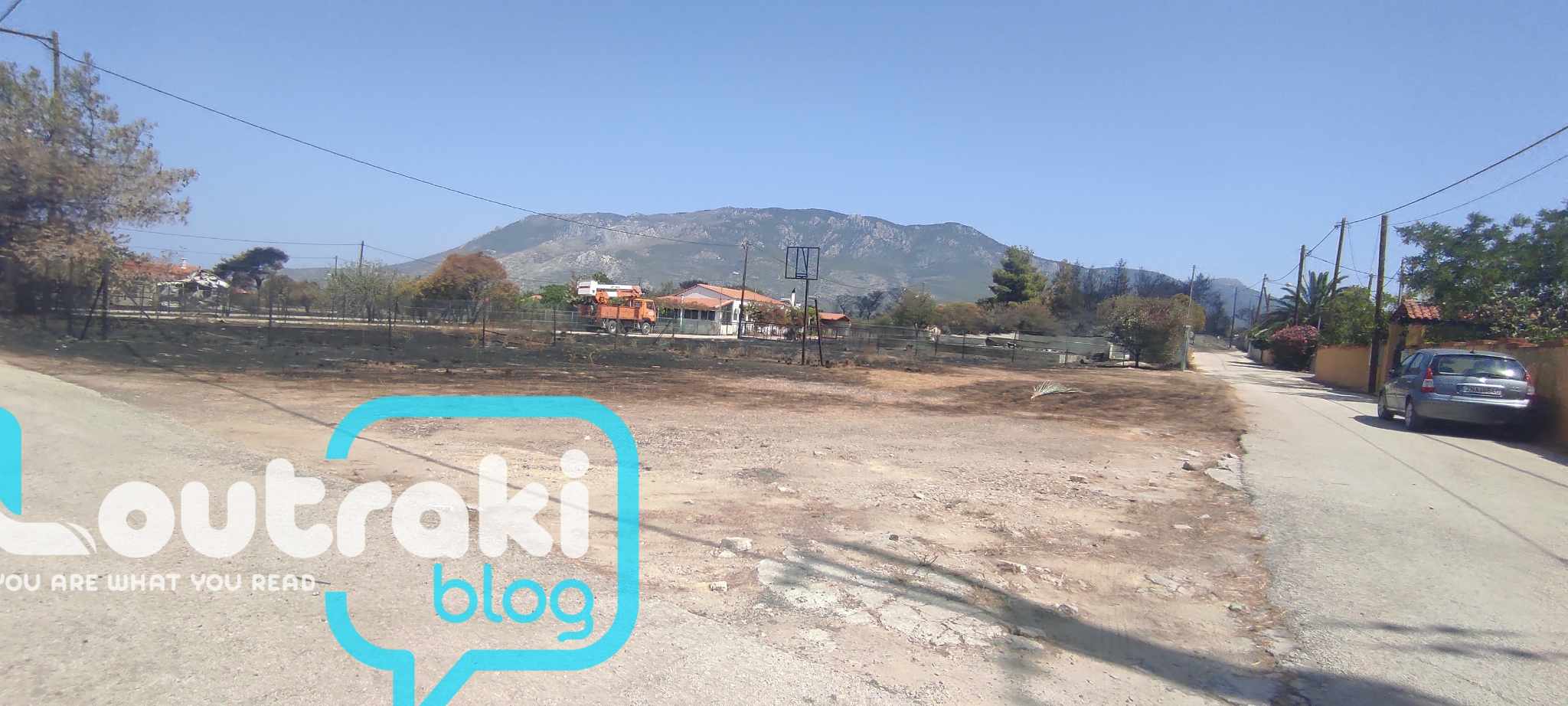 Eπί ποδός τα συνεργεία του ΔΕΔΔΗΕ και της ΔΕΥΑ Λουτρακίου στα καμμένα ...
