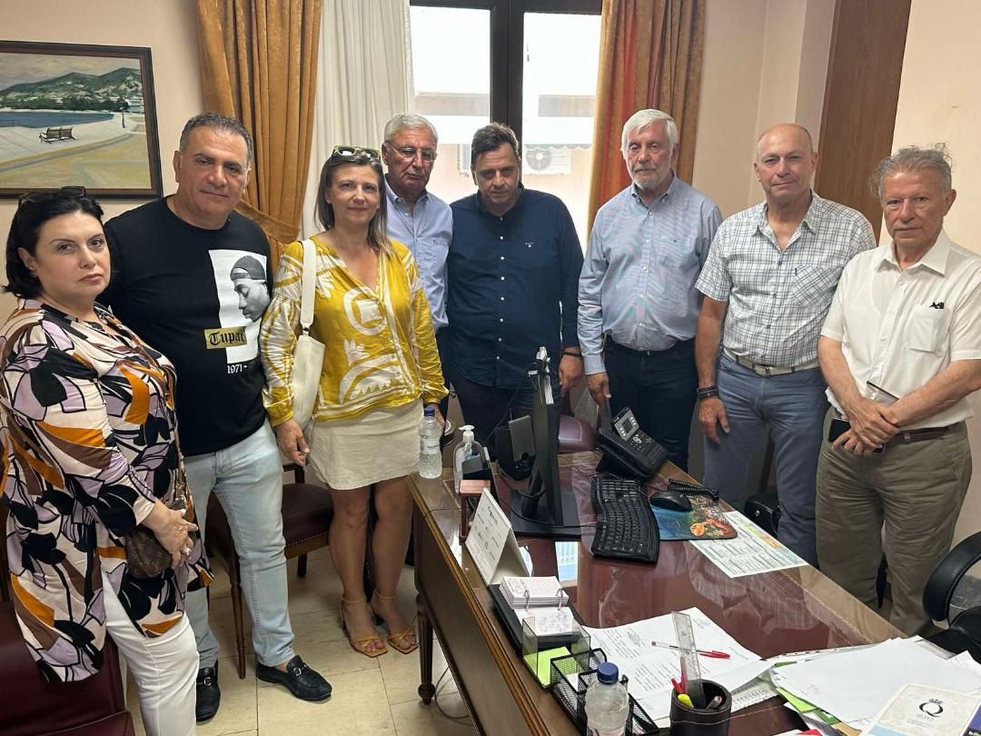 Τον Δήμαρχο Λουτρακίου Γιώργο Γκιώνη επισκέφθηκε ο πρ. Περιφερειάρχης ...
