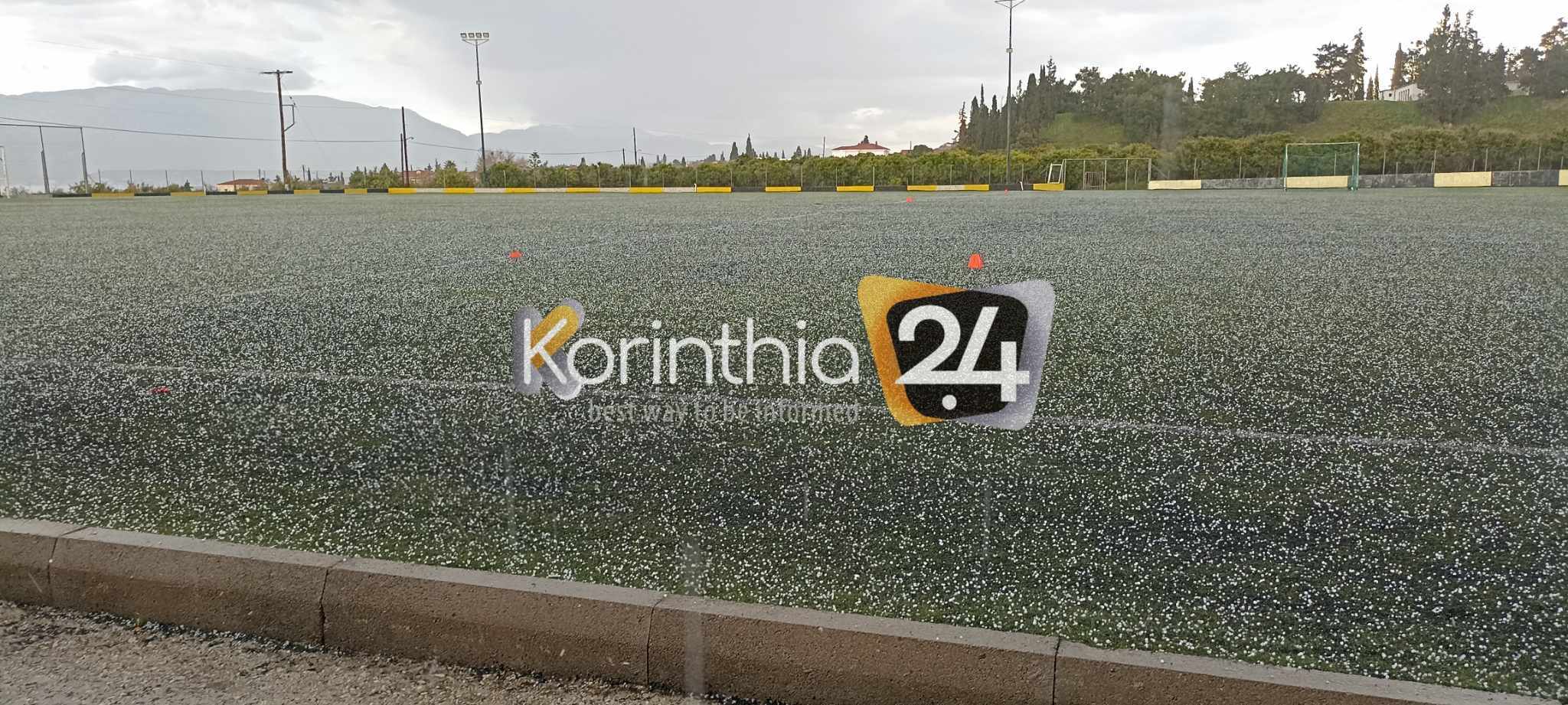 ΣΥΜΒΑΙΝΕΙ ΤΩΡΑ: Χαλαζόπτωση στην Αρχαία Κόρινθο (ΦΩΤΟ) » loutrakiblog