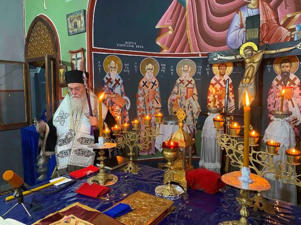 Προηγιασμένη Θεία Λειτουργία στην ανασυσταθείσα ιστορική Ι. Μονή Κοιμ ...
