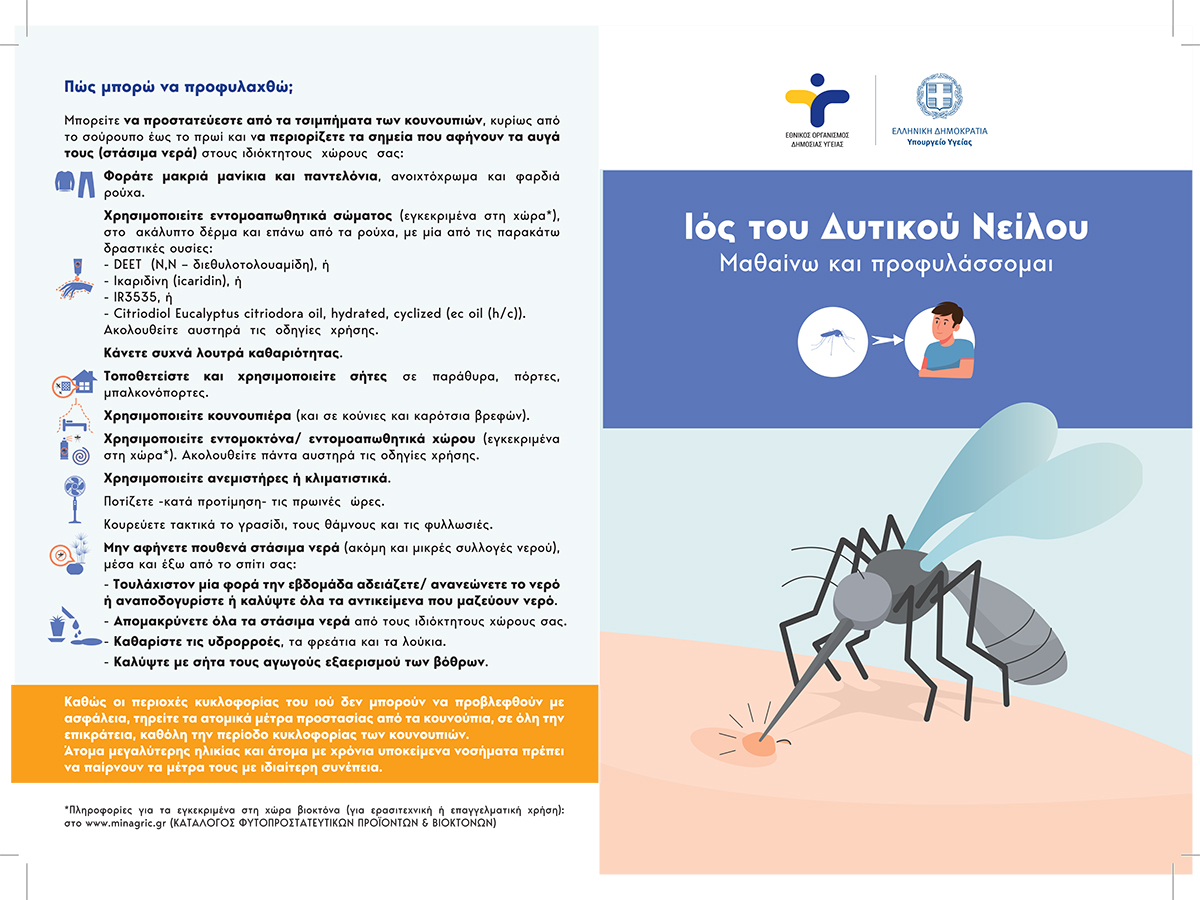Οδηγίες και Προφυλάξεις για τον Ιό του Δυτικού Νείλου » loutrakiblog