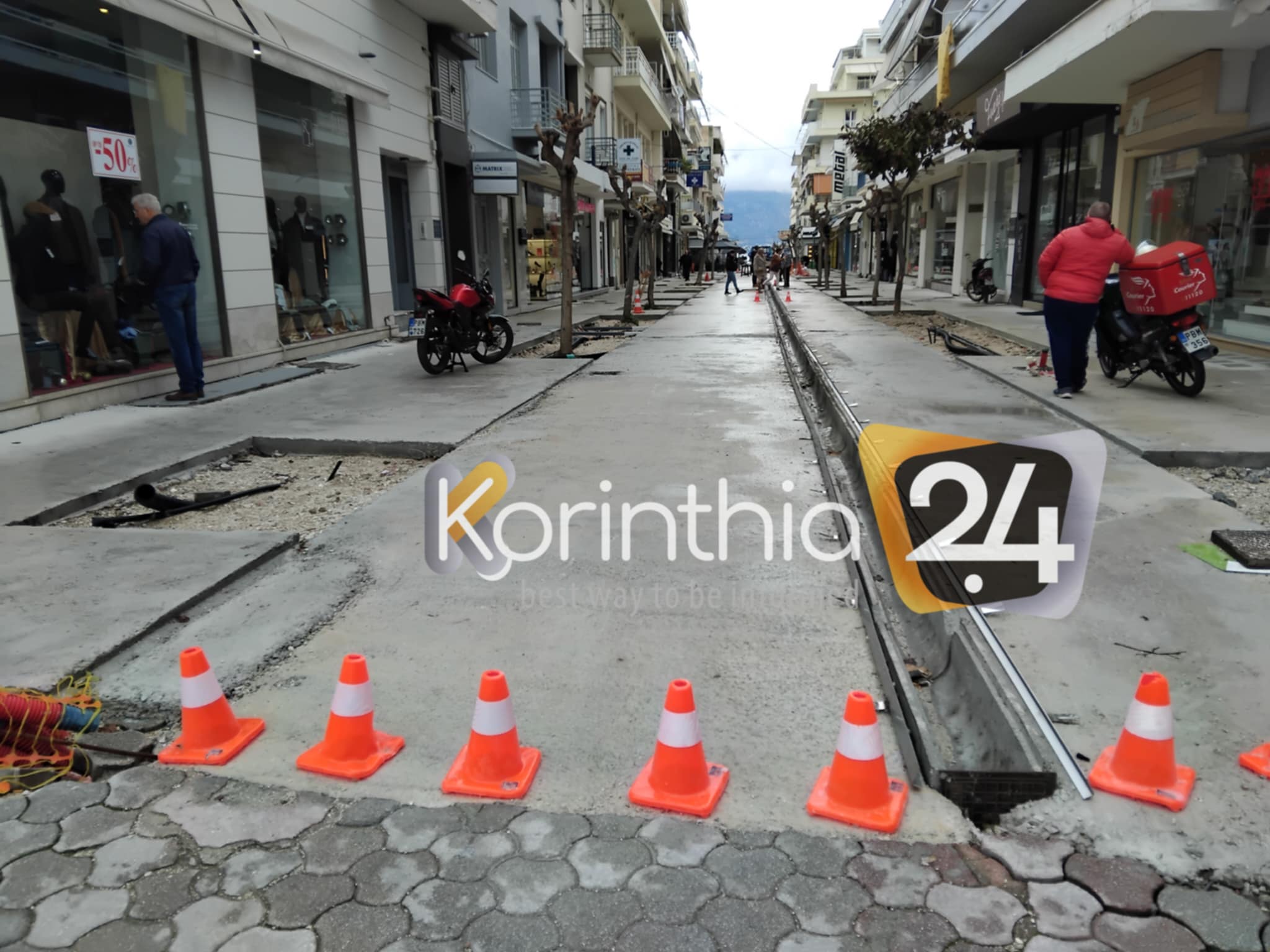 ΡΕΠΟΡΤΑΖ: H κατάσταση στην Ερμού της Κορίνθου λόγω των έργων. Παράπονα ...