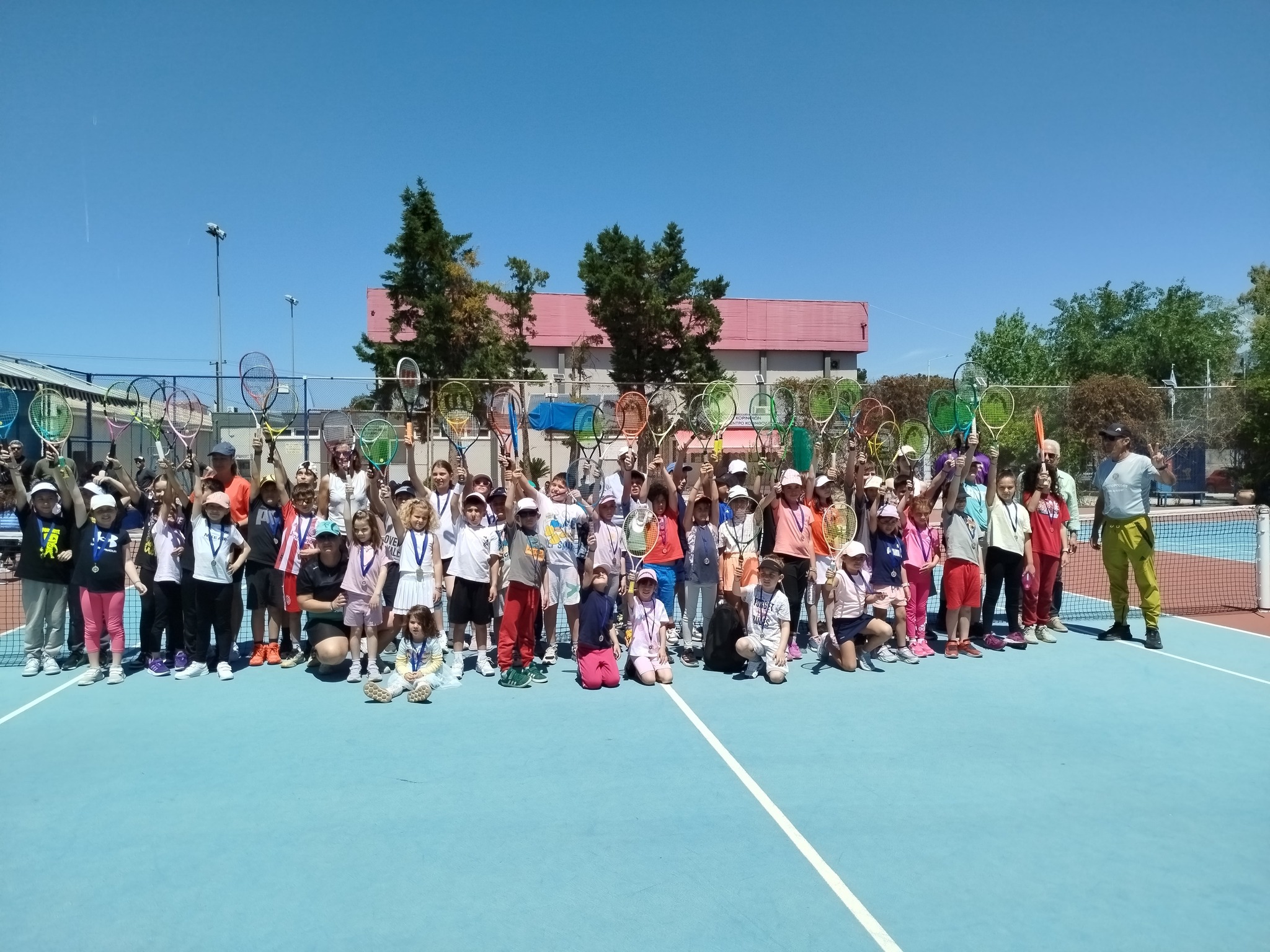 Γιορτή του Τένις στο Ενωσιακό Τουρνουά Juniors Πορτοκαλί Επιπέδου στην ...