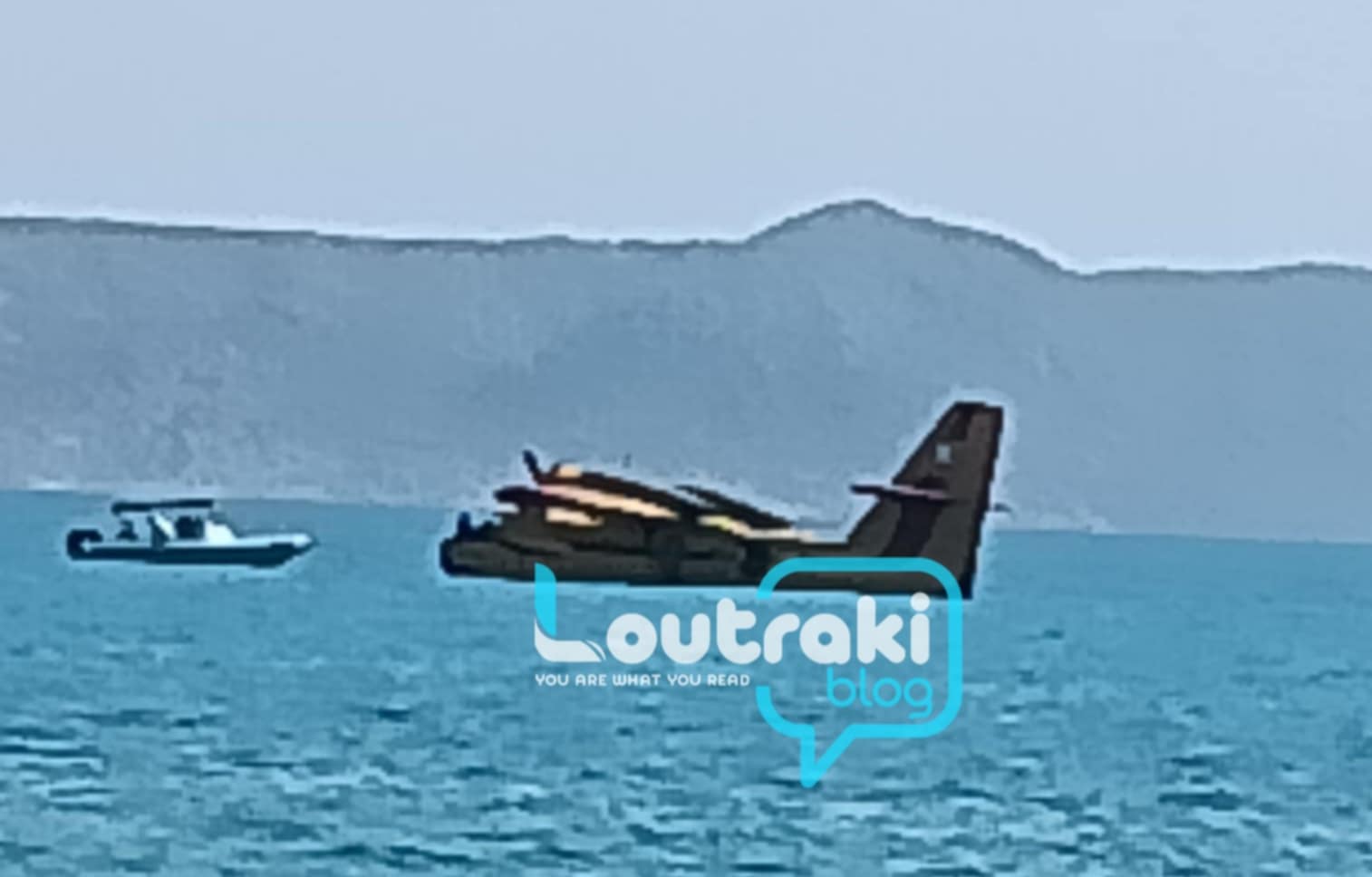 Φωτιά στην Ορεινή Κορινθία: Αναγκαστική προσθαλάσσωση Canadair (ΦΩΤΟ ...